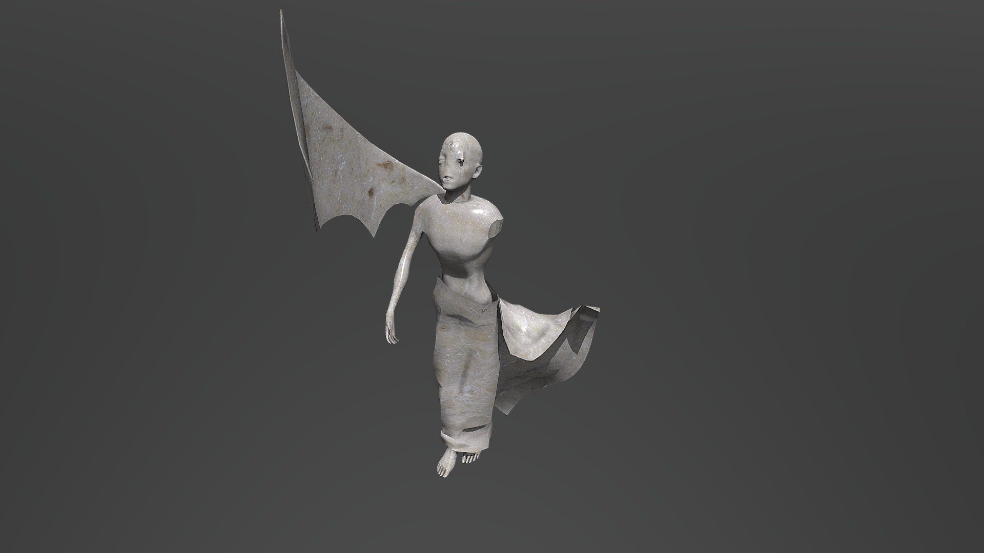 Fallen Angel Statue - 3D model by centerofthespiral [fc1940d] - Sketchfab