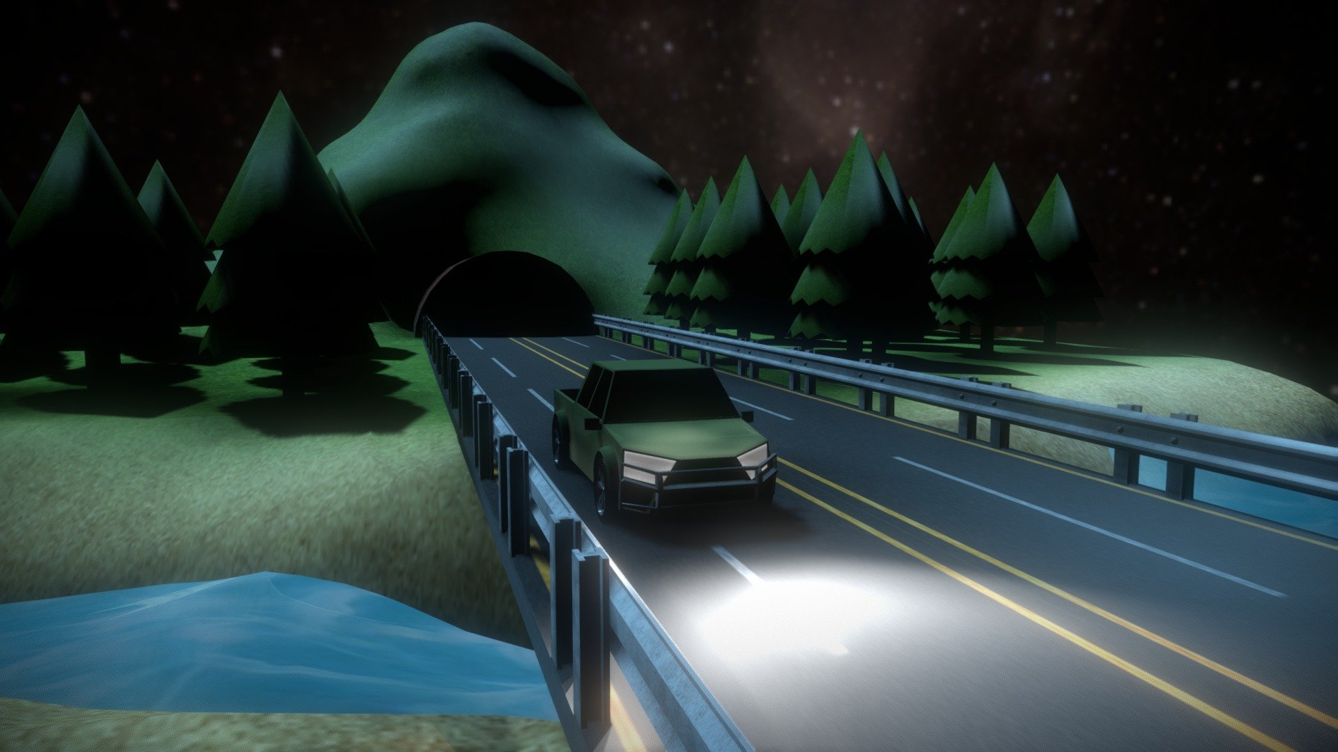 Game Environment - Highway - Download Free 3D model by Bryan Christian ...