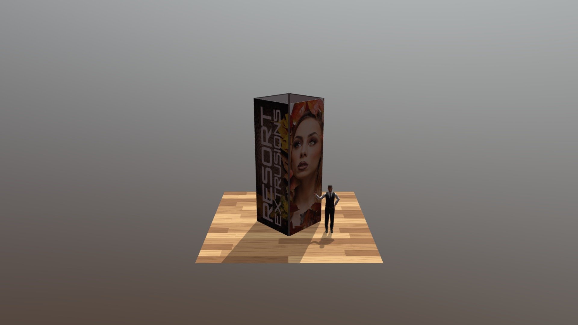 6ft x 16ft Backlit Big Sky SEG Fabric Tower - 3D model by xyzDisplays ...