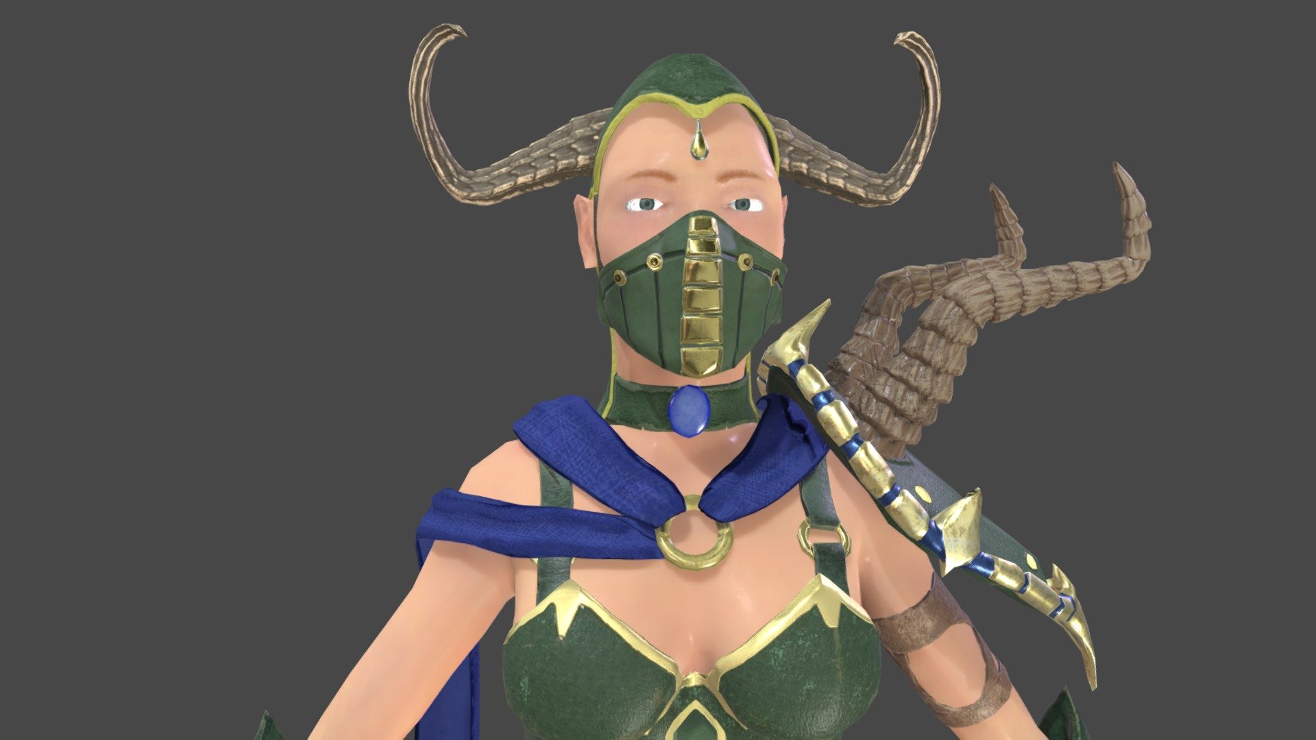 The Sassy Assassin (Textured) - 3D model by jbgroves [fc1da86] - Sketchfab