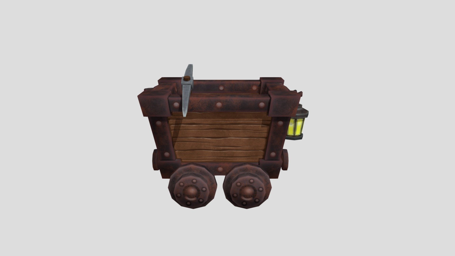 Western mine cart - 3D model by Mister_Fox [fc1fe7c] - Sketchfab