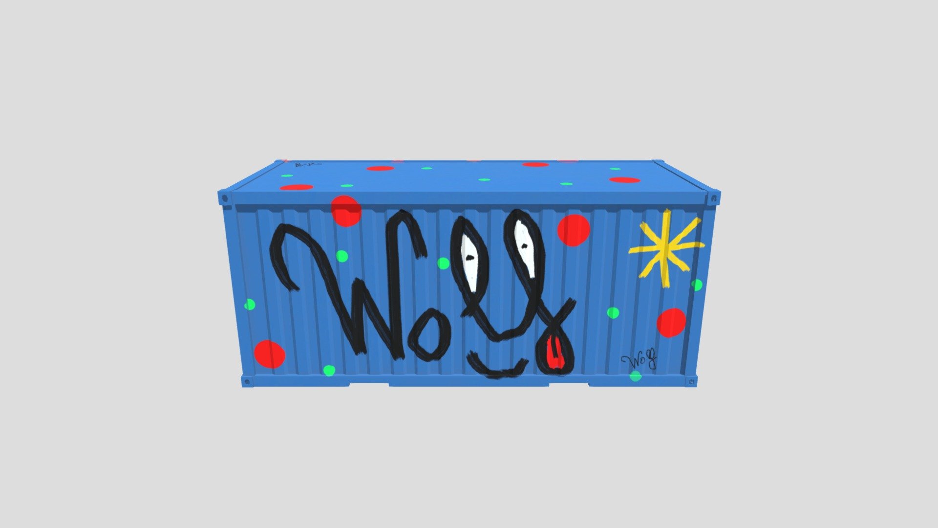 Substance painter - Wolf Container - Download Free 3D model by David ...