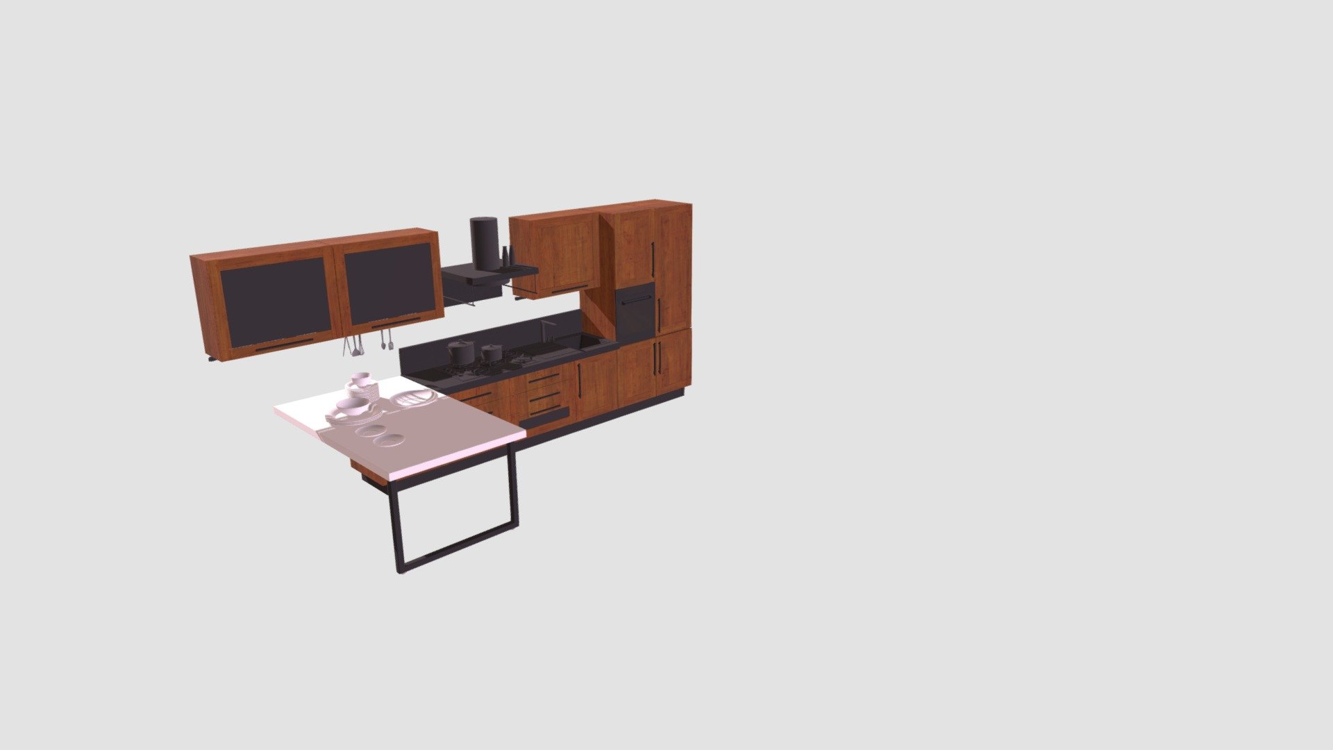 kitchen - Buy Royalty Free 3D model by Evermotion [fc21724] - Sketchfab ...