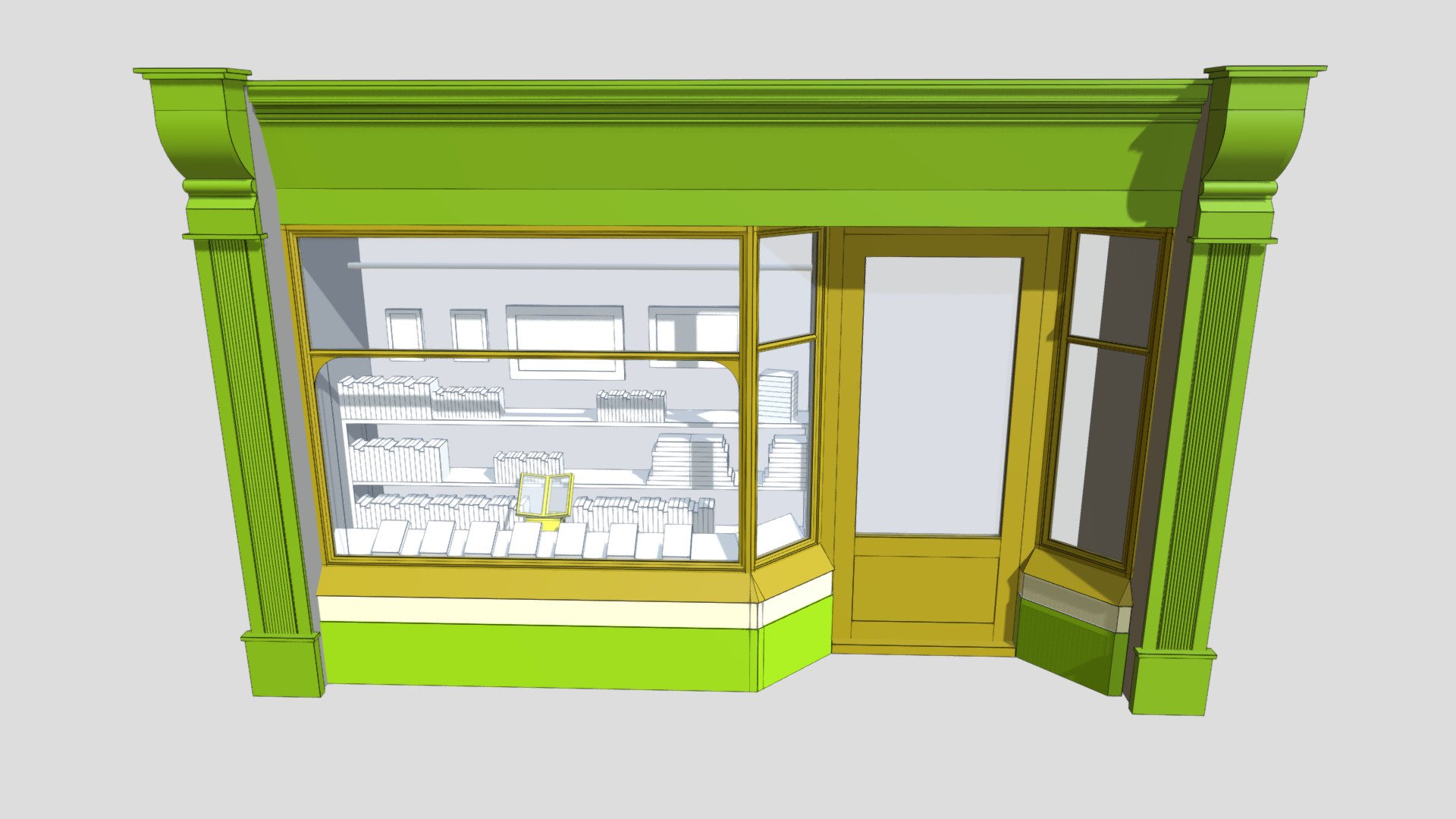 Scenic Shop front 3D model - Download Free 3D model by Model Thomas ...