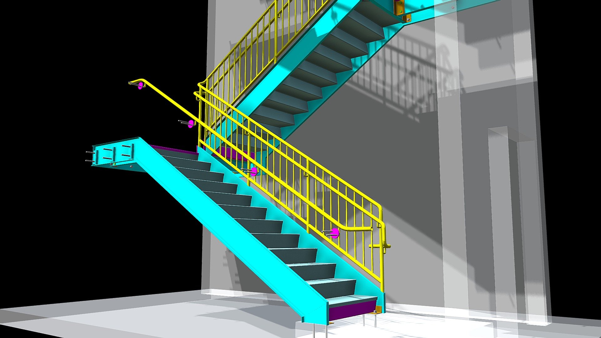 61 - STEEL STAIRS & FIRE ESCAPES - 3D model by apoiocad [fc24aaf ...