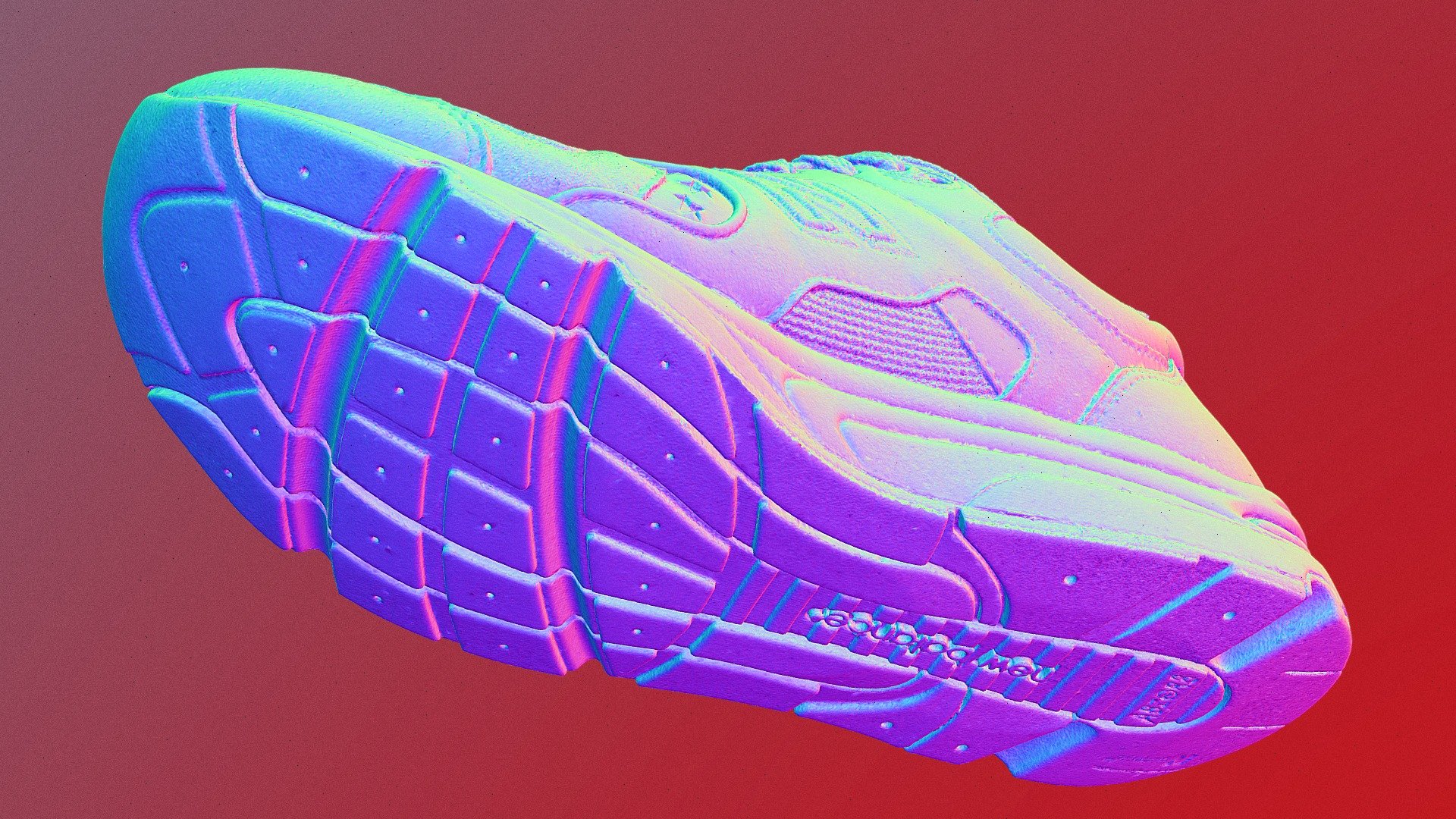 Used_Shoes (RAWMESH 1M) - Normal MAP - 3D model by 3D scan studio "iris ...
