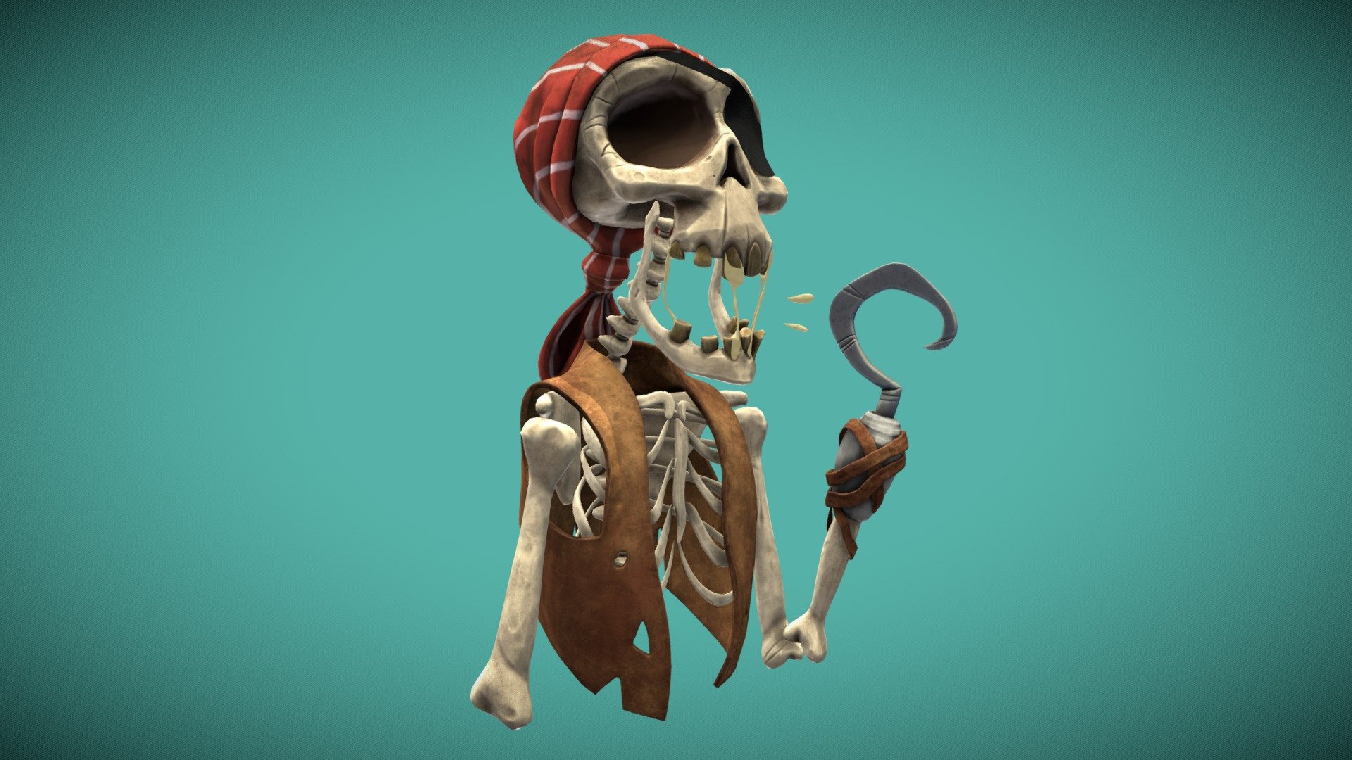 Pirate Skeleton - 3D model by Jaden M. Z. (@jamizo) [fc25ada] - Sketchfab