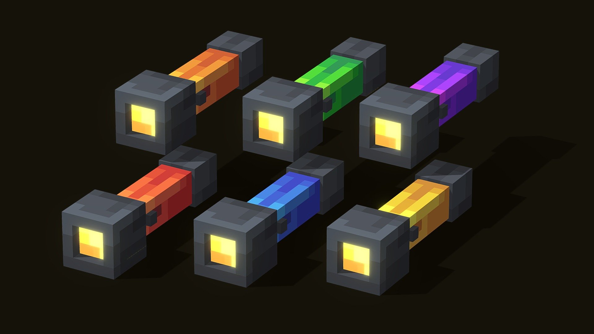 Flashlights - 3D model by SirJain2 [fc27b1c] - Sketchfab