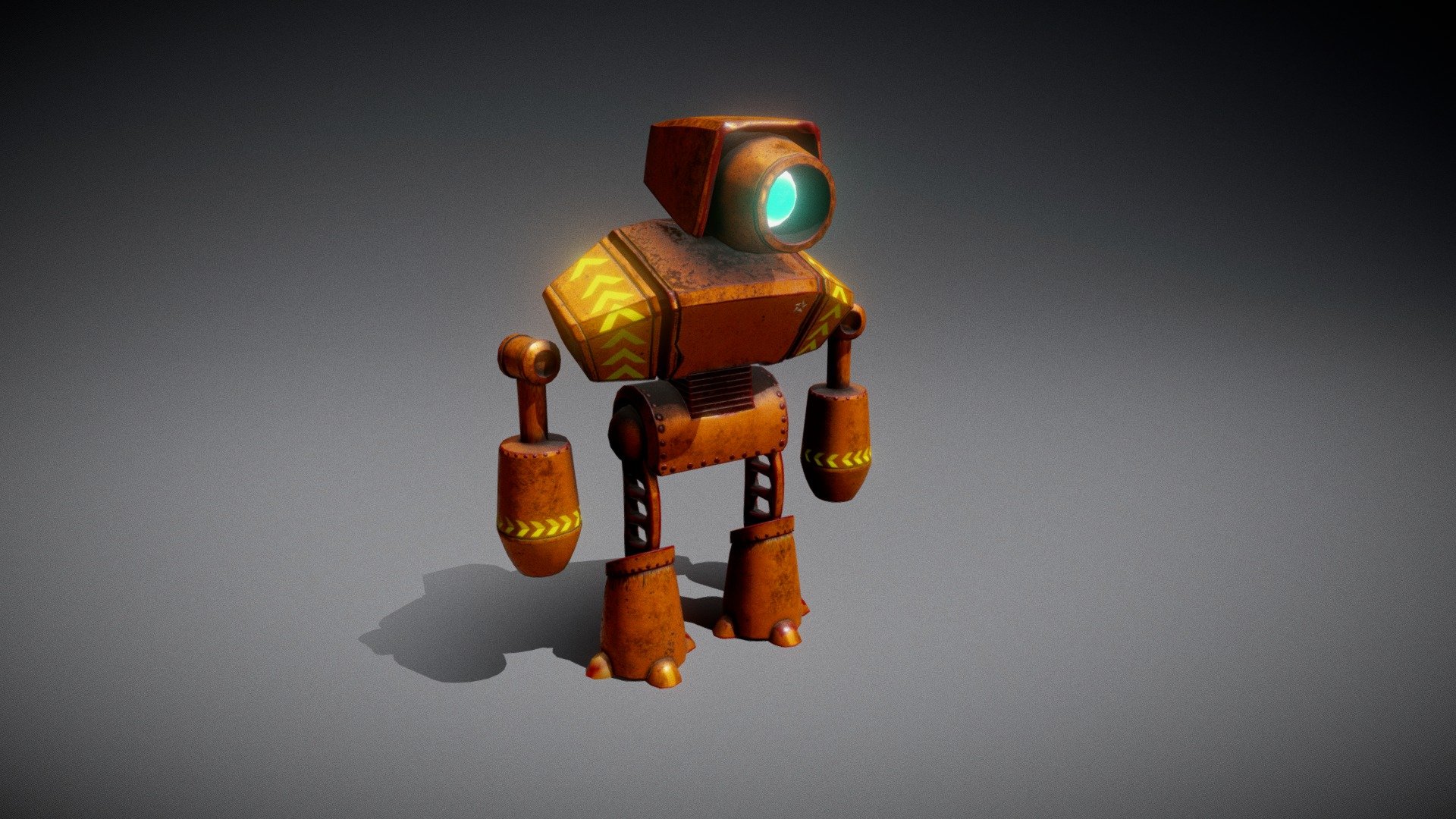 Robot LOW poly - 3D model by Krlts [fc28bbd] - Sketchfab