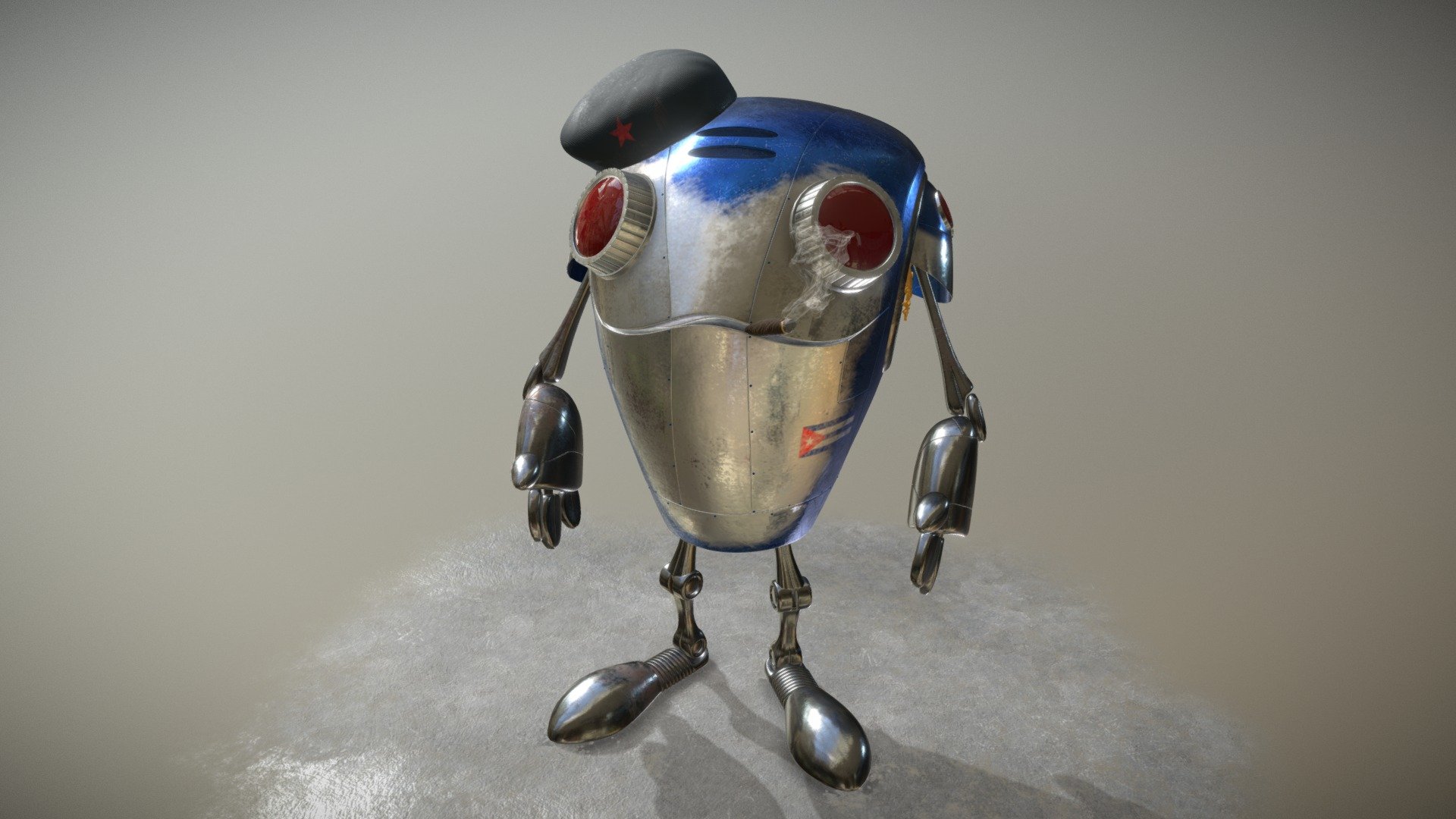 Cuban Bot - 3D model by Frank Bere (@Frank.Bere) [fc29bc5] - Sketchfab