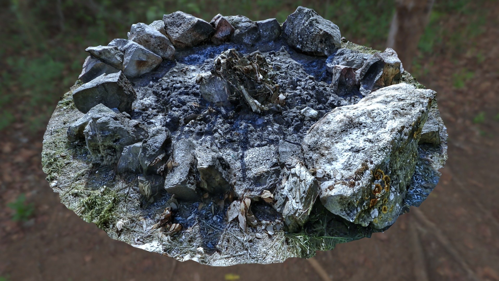 N022 Camp fire - Download Free 3D model by bimage [fc2b9c5] - Sketchfab