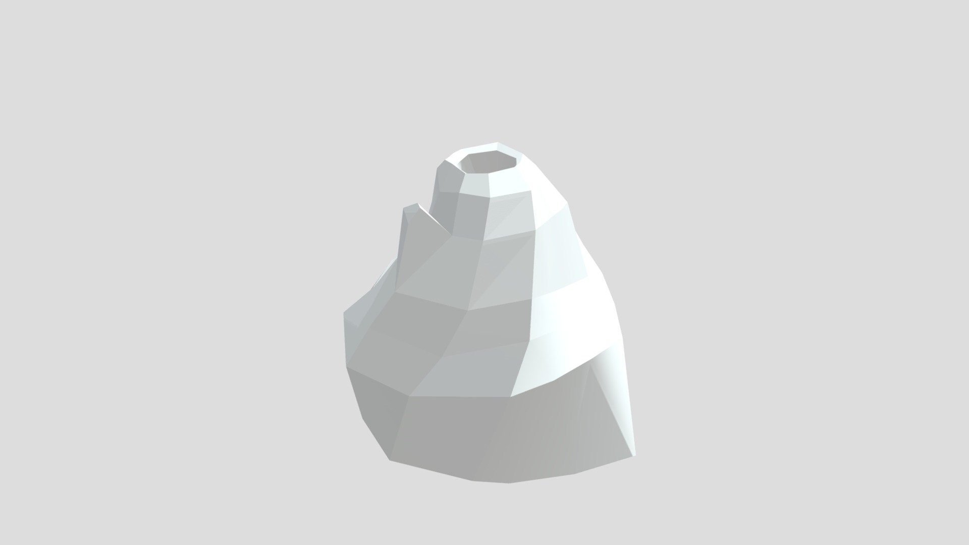 Volcano for fish bowl - 3D model by paperclipee [fc2c19f] - Sketchfab