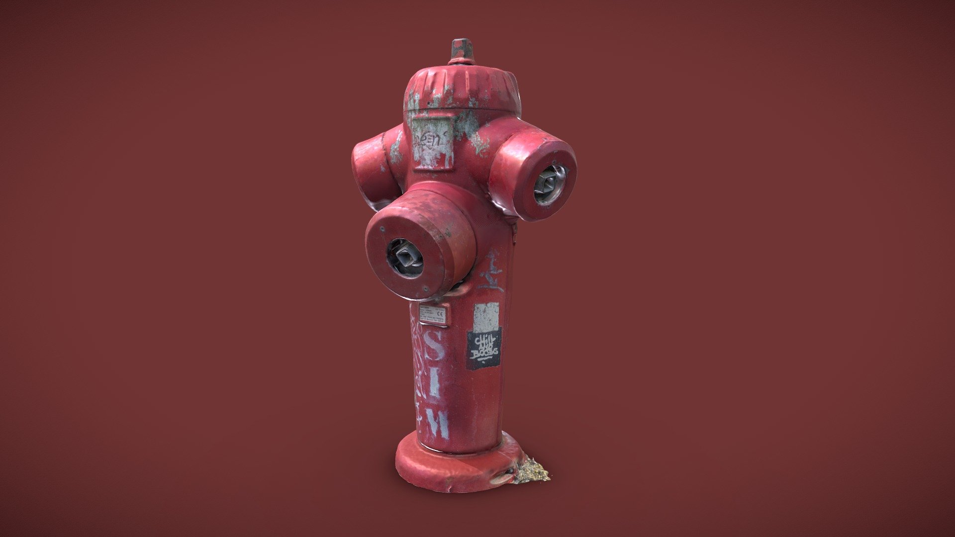 Fire Hydrant - 3D model by Hypercube (@Hypercube3dscan) [fc2ce61 ...