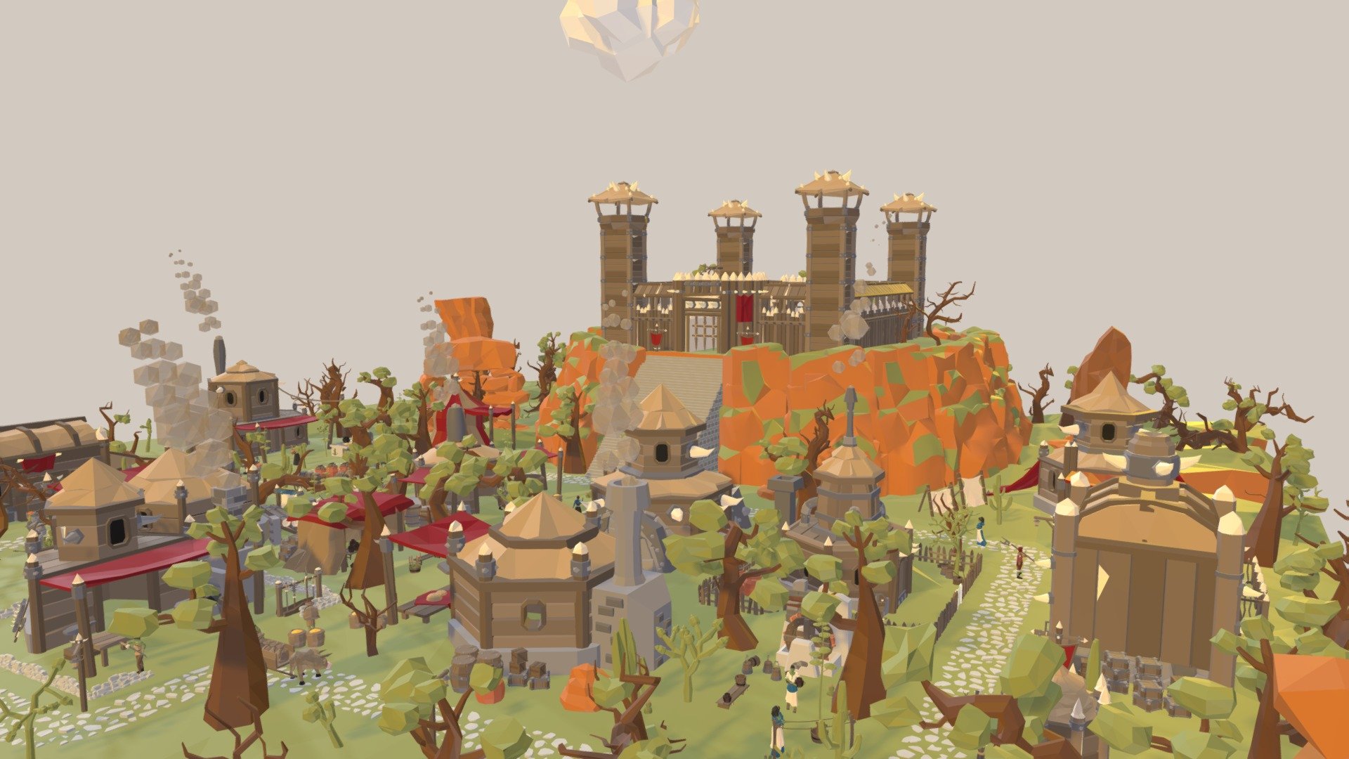 Orc Island Low Poly Models - 3D model by craftpix_net [fc2d6ca] - Sketchfab