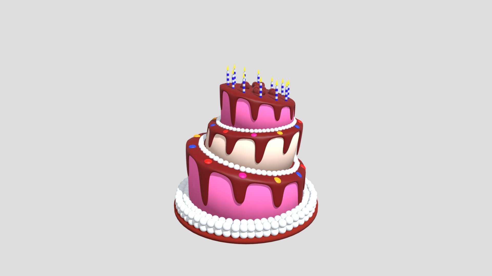 Cake for you - 3D model by maks006 [fc2f180] - Sketchfab