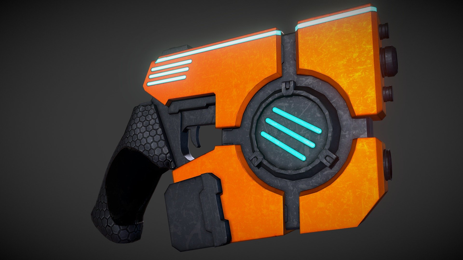 Sci Fi Pistol - 3D model by Denis Moeller (@dmoeller) [fc308f8] - Sketchfab