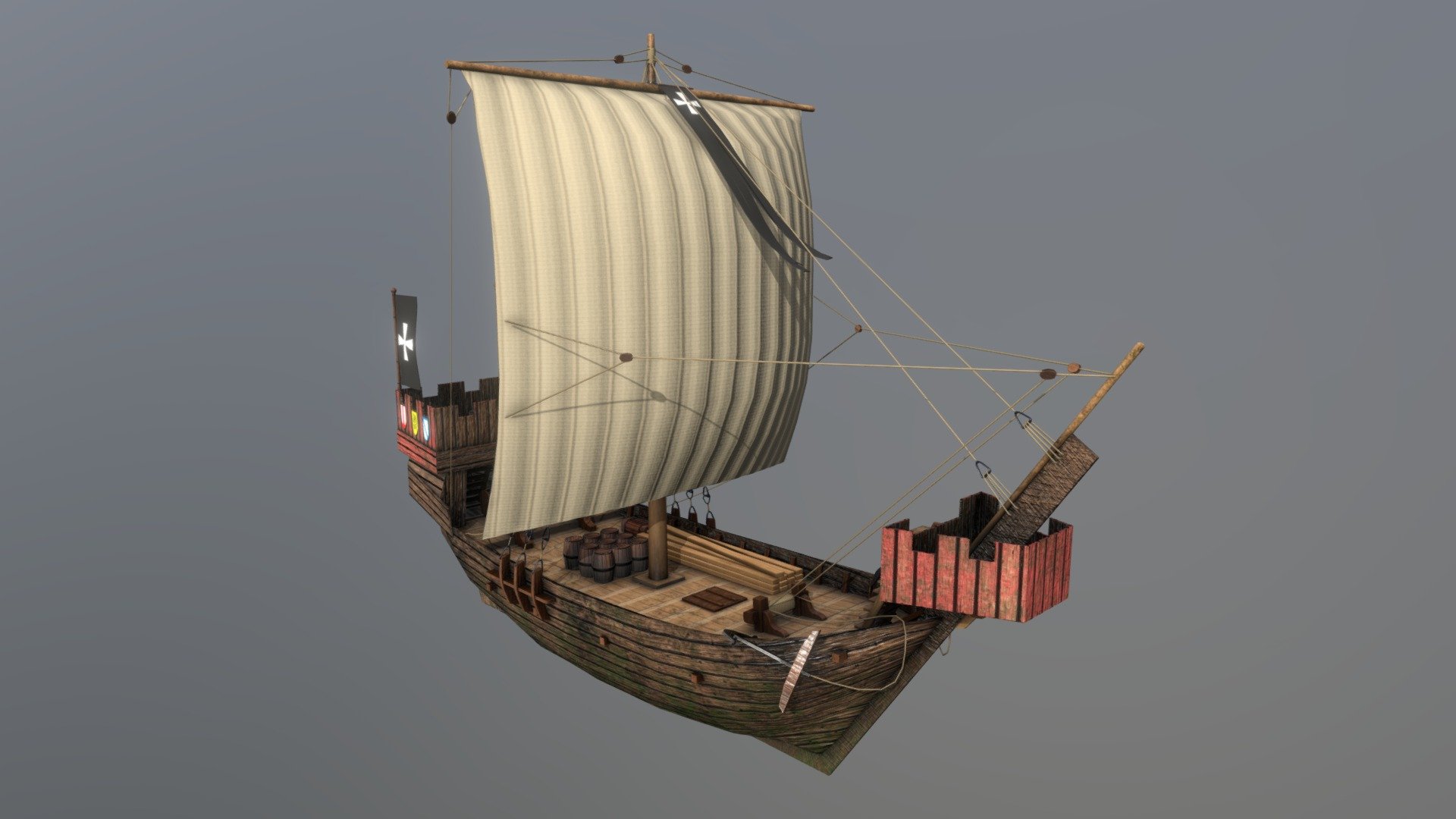 Cog Ship - 3D model by Double Prism (@double_prism_studio) [fc30add ...