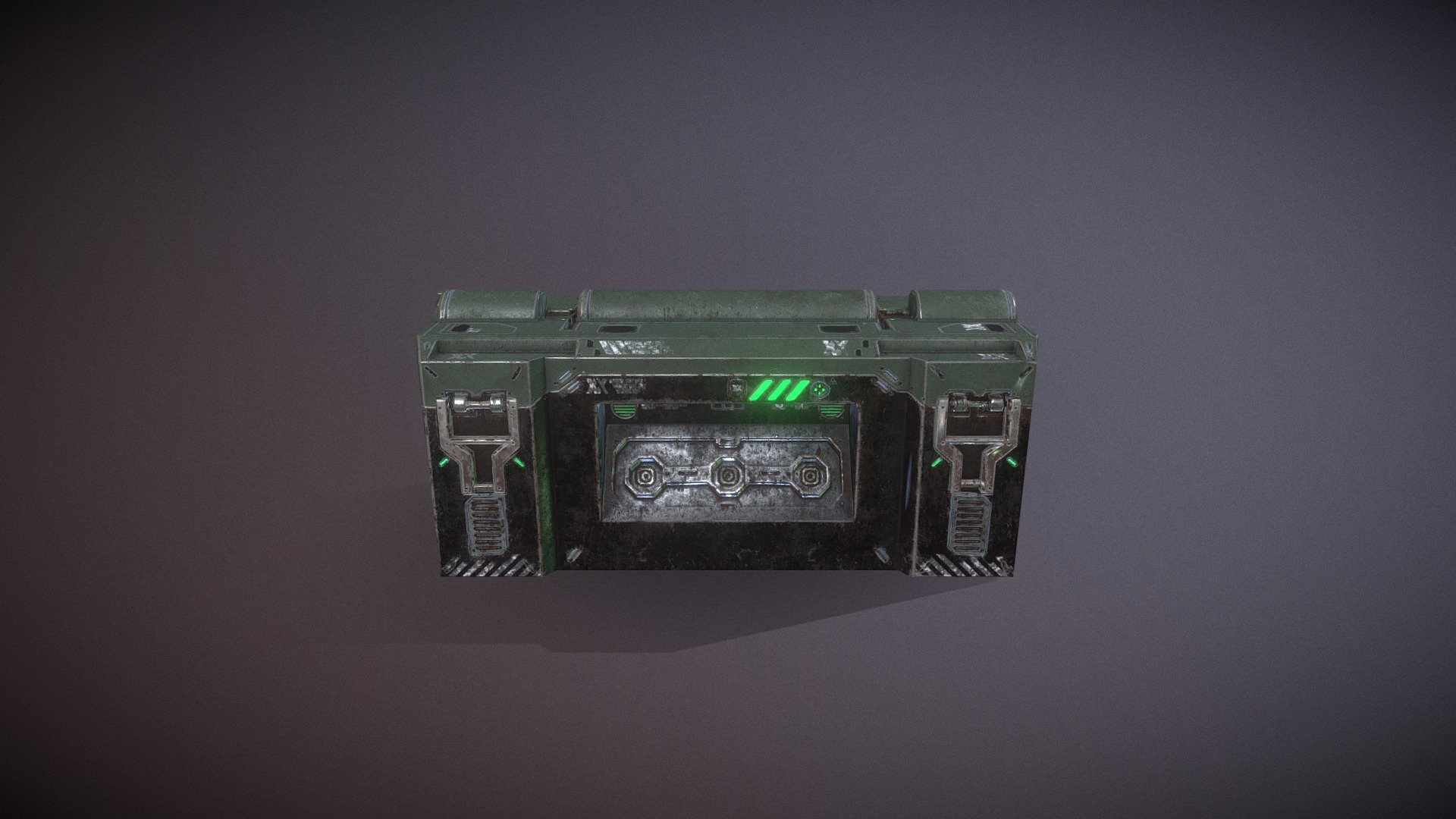 sci fi crate - 3D model by ThreeCal [fc315fd] - Sketchfab