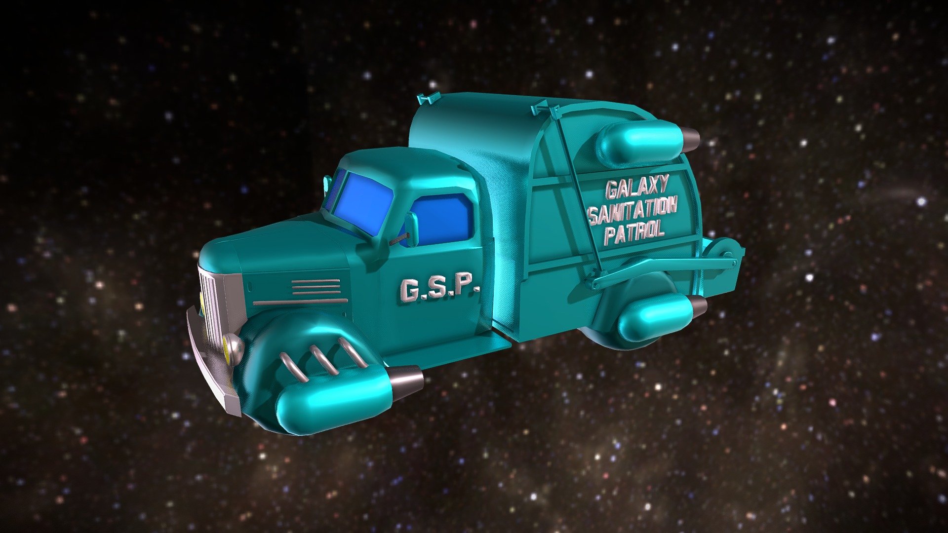 Space Garbage Truck - Download Free 3D model by Binkley-Spacetrucker ...