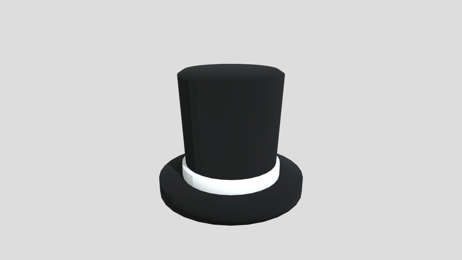 Black and white top hat - Download Free 3D model by Noob_3d ...