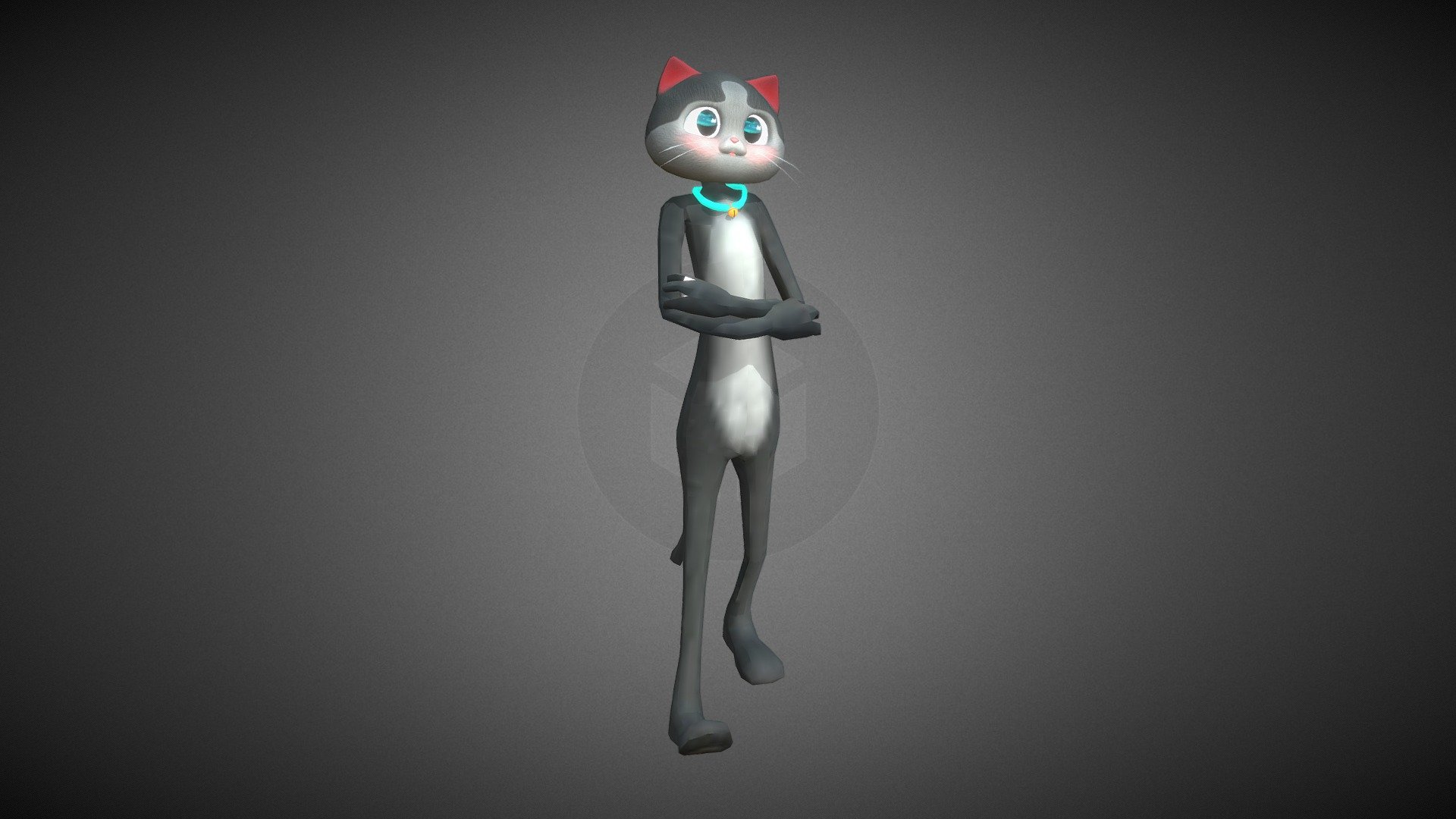 Luna Cat | VRM - 3D model by Low Poly Models (@LowPolyModelsWorld ...