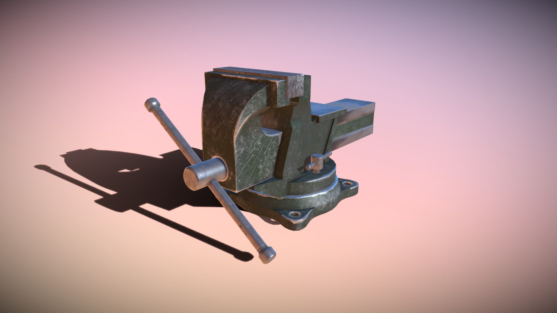 Old bench vise - 3D model by Konhorio [fc34492] - Sketchfab
