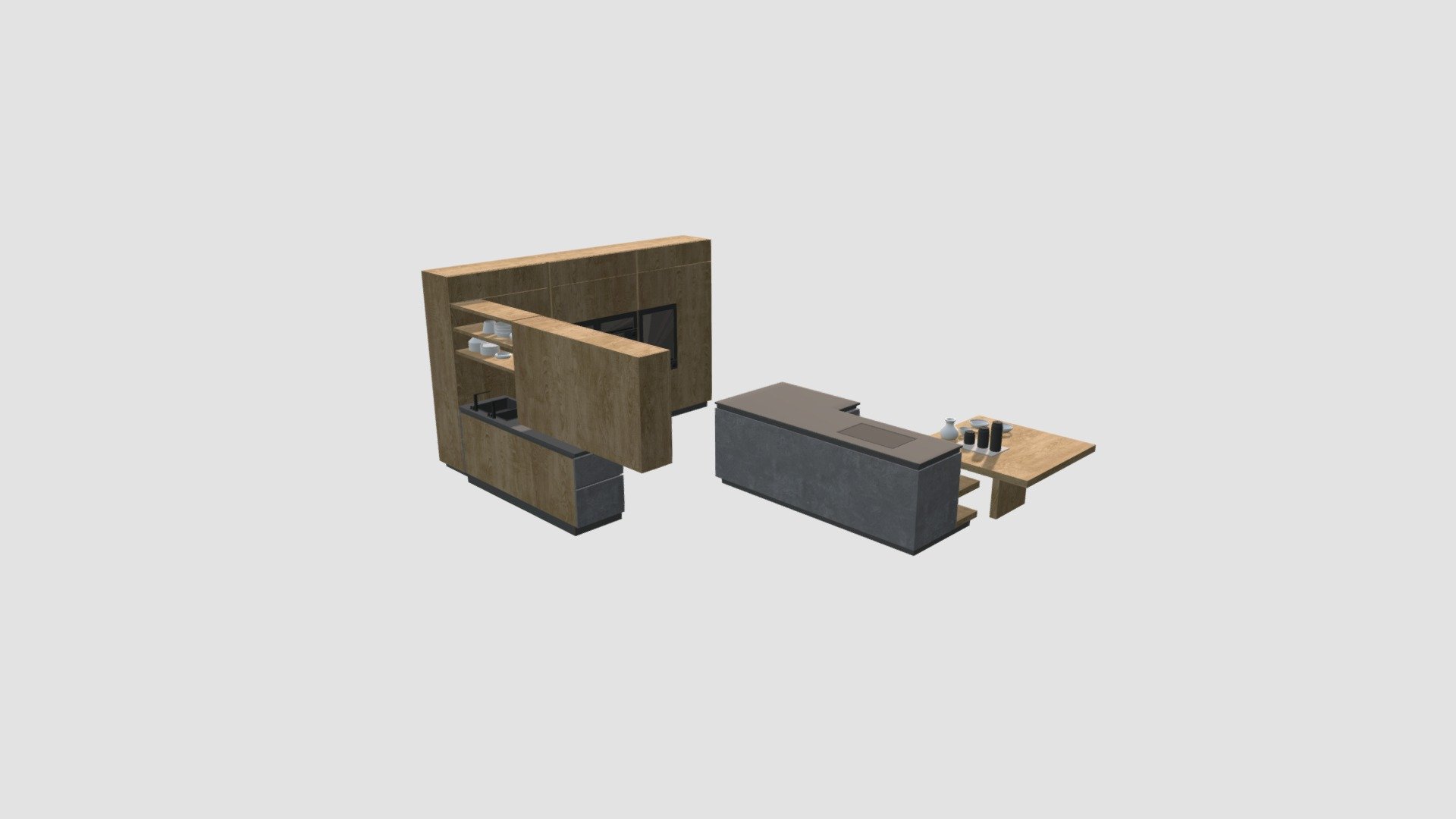 kitchen - Buy Royalty Free 3D model by Evermotion [fc35b39] - Sketchfab ...