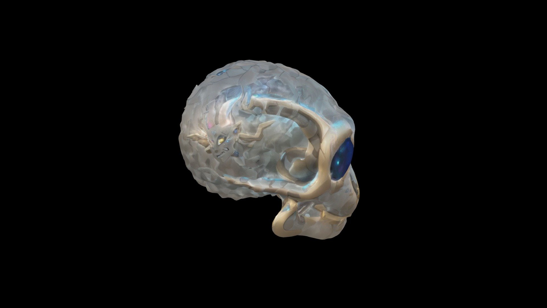 Alien Skull - 3D model by characterworld (@iamkaustubhb) [fc35d5f ...