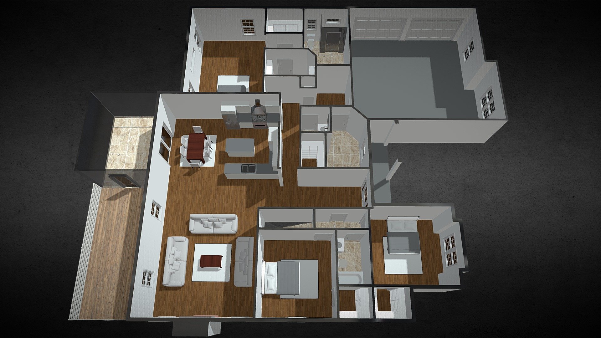 Model Floor Plan - floor plan 3D model - 3D model by Render3DQuick ...