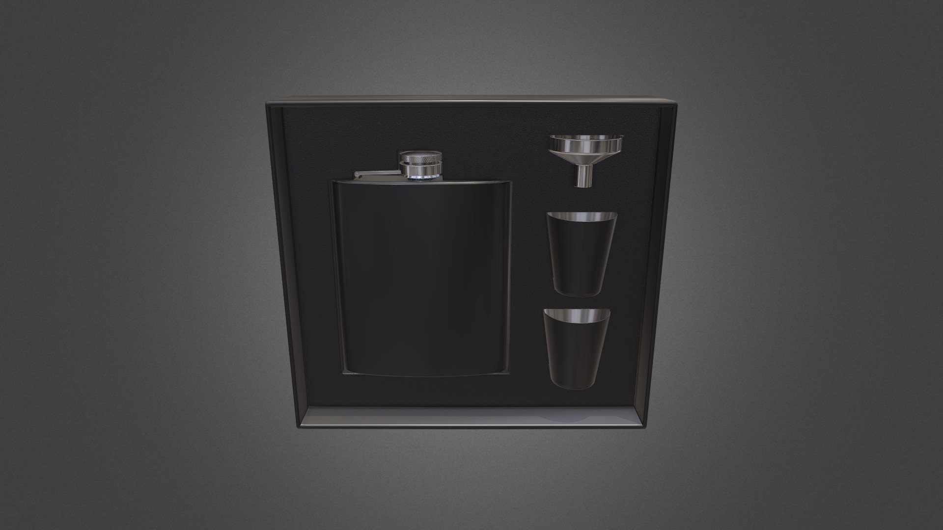 Flask in a gift box - 3D model by DSY (@3D_SAM) [fc36fb2] - Sketchfab