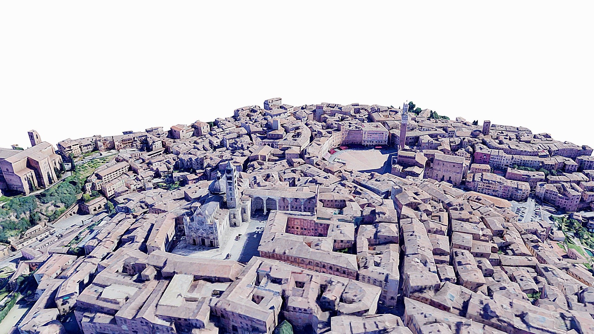 Siena,scan,map,landscape,tower,cathedral - 3D model by SENSIET ...