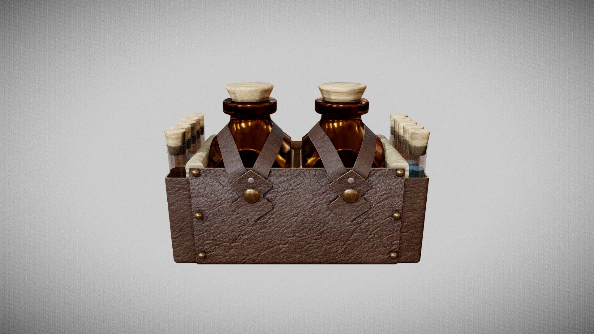 Alchemist's potion case - 3D model by valerko26 [fc381e6] - Sketchfab