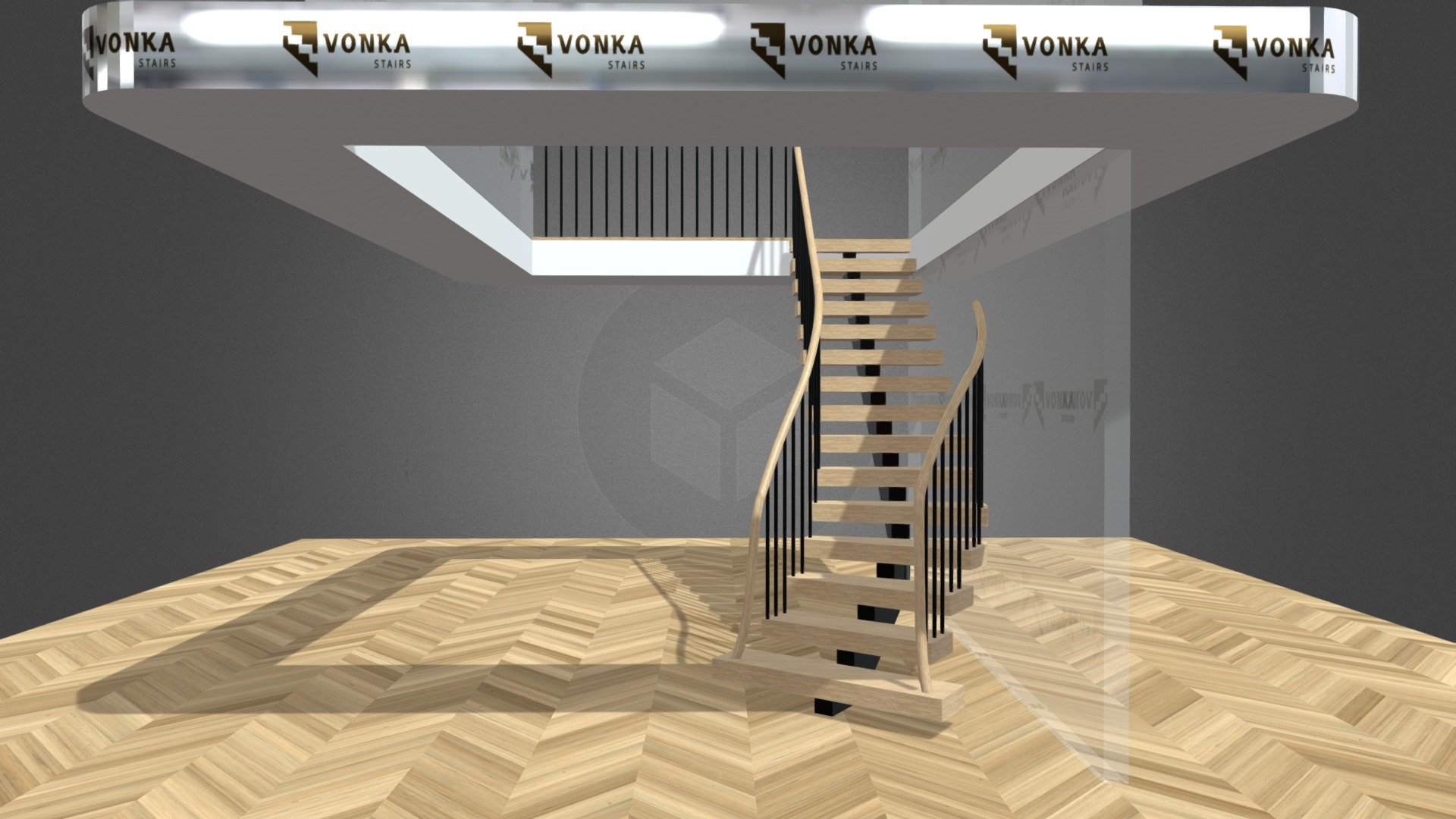 Lynda V1 - Download Free 3D model by Vonka Stairs Ltd (@vonka) [fc39bf1 ...