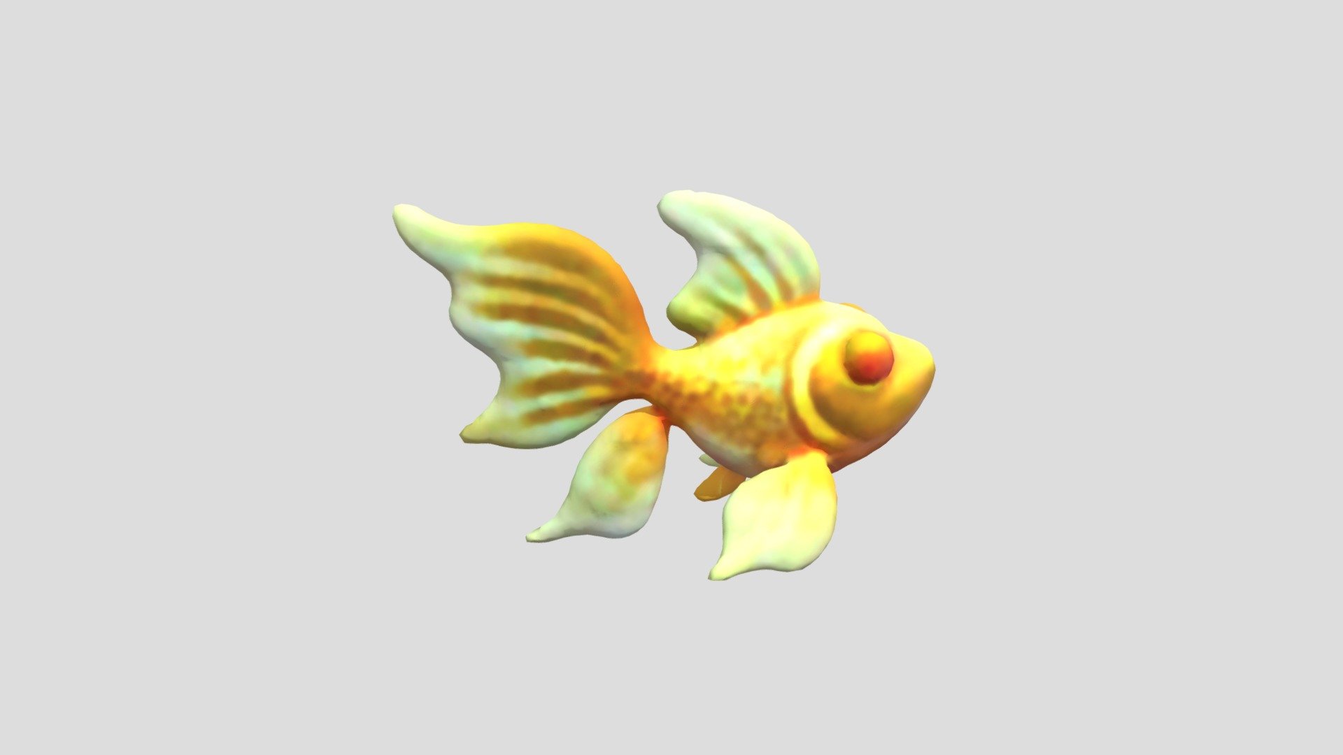 Golden-goldfish - 3D model by fredy120488 [fc3ac49] - Sketchfab