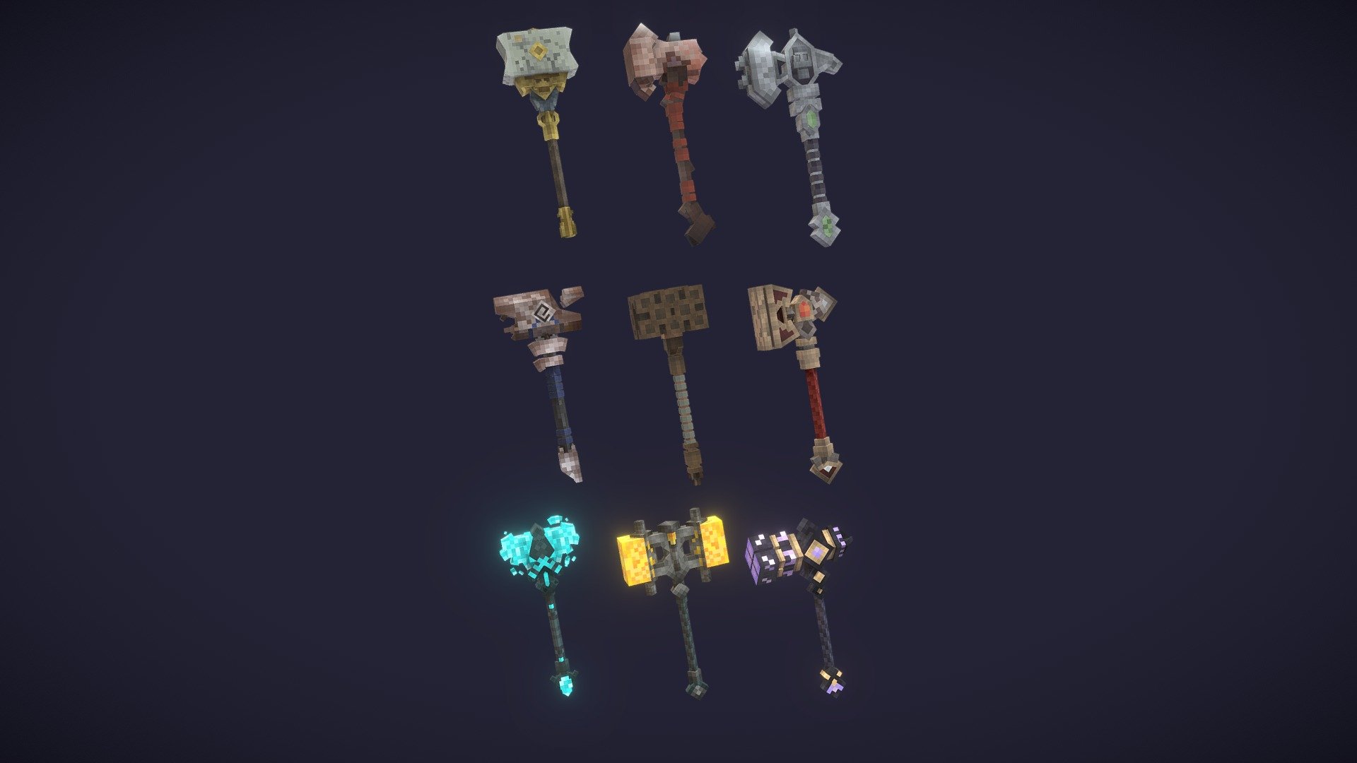 HAMMER vol.1 - 3D model by IBARYSTA [fc3c434] - Sketchfab