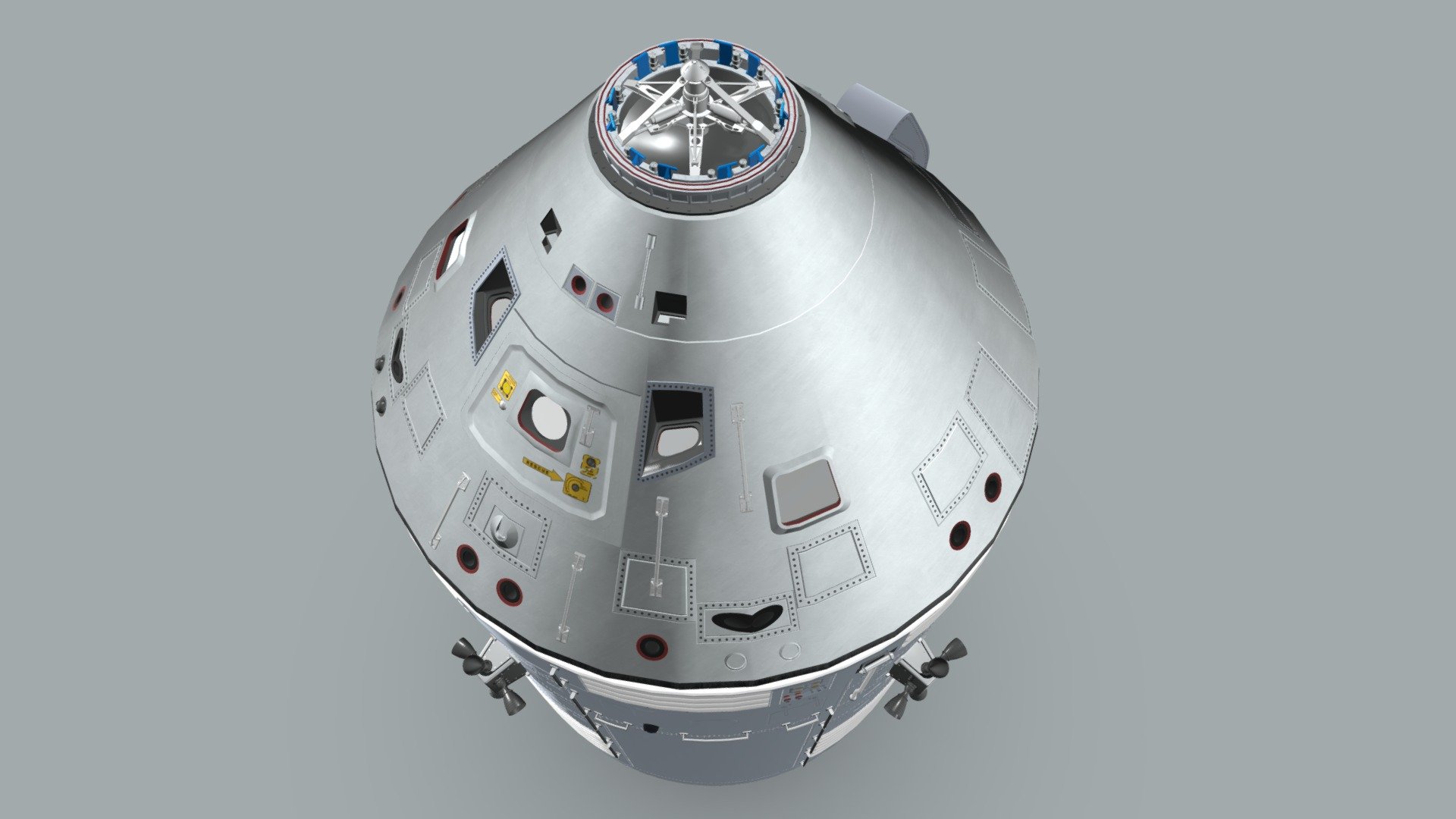 Apollo Spacecraft Command Service Module (CSM) - 3D model by fergasz_c ...