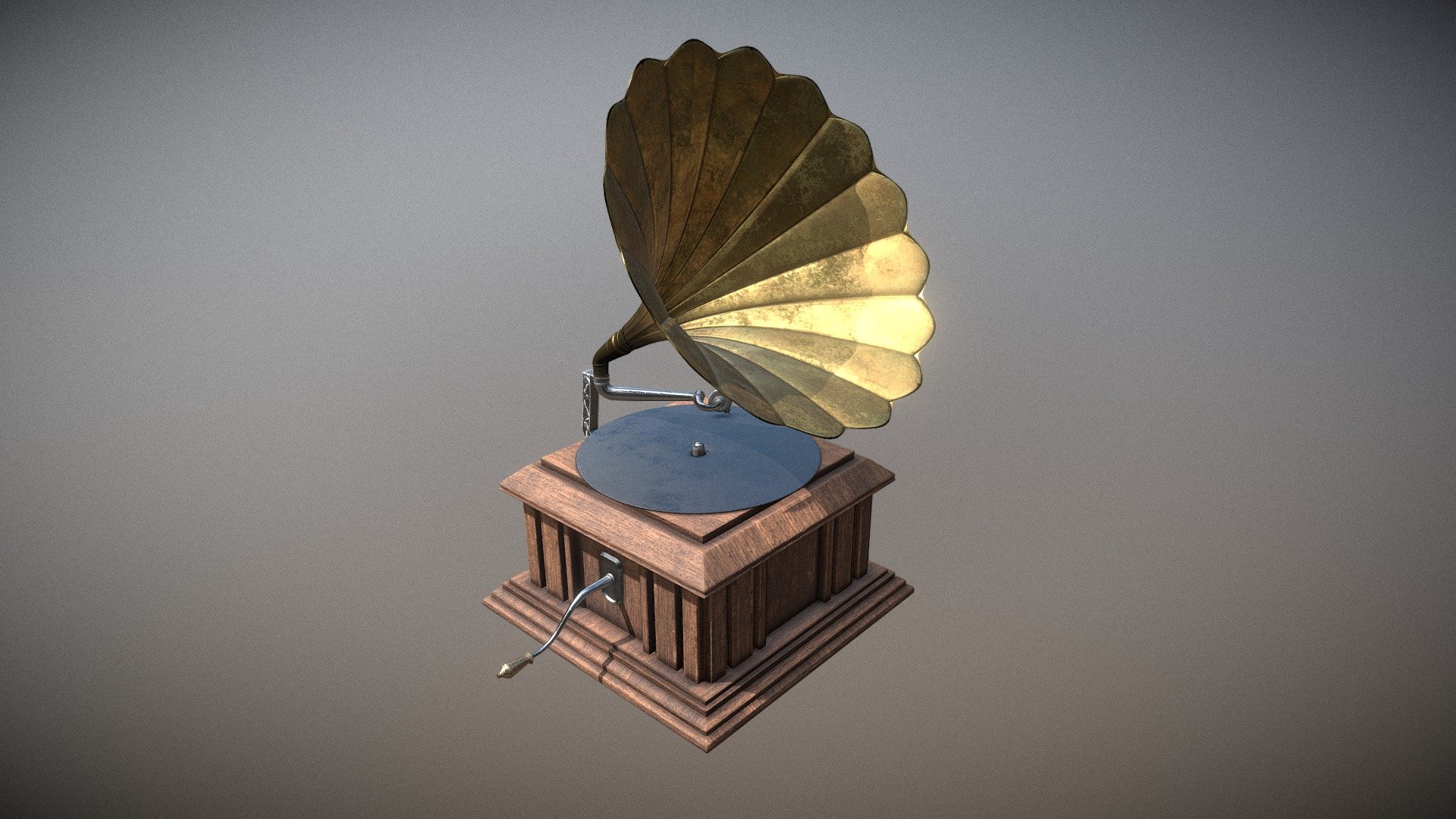 Gramophone - 3D model by CG Buzz (@Tapan_S) [fc3d61a] - Sketchfab