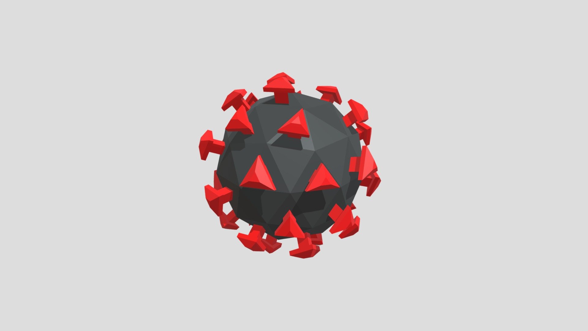 Low Poly Virus (Covid) - 3D model by Saripsis [fc3ee03] - Sketchfab