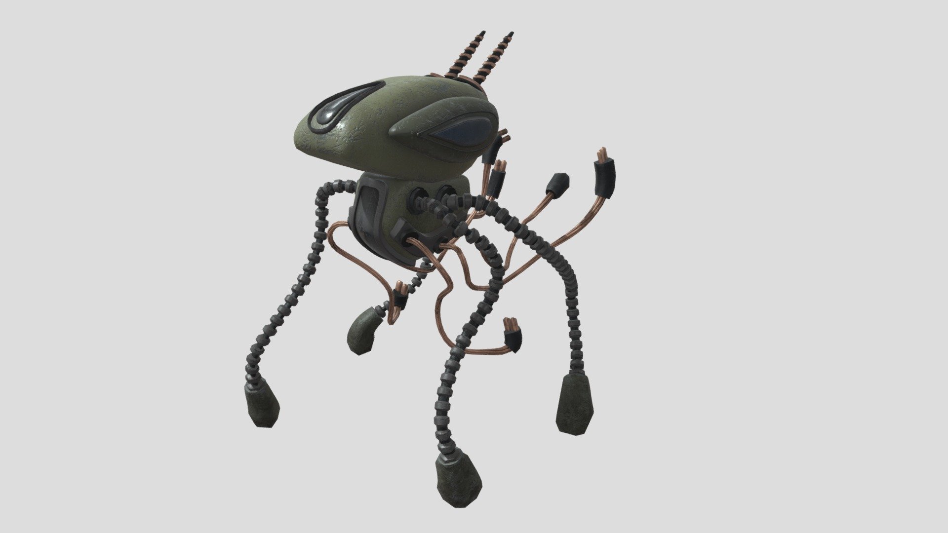 Long-legged robot - 3D model by radioape [fc4157f] - Sketchfab