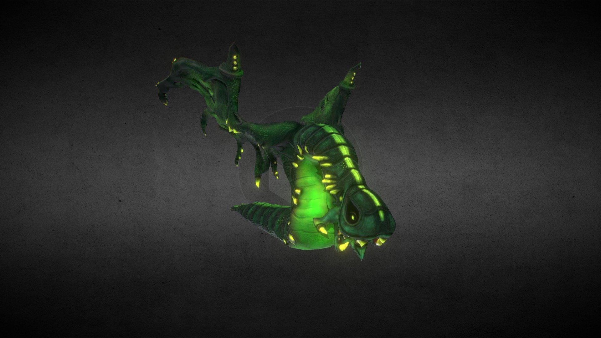 Dragon Monster Green - 3D model by Dragan Maric (@neptunq) [fc41cd5 ...