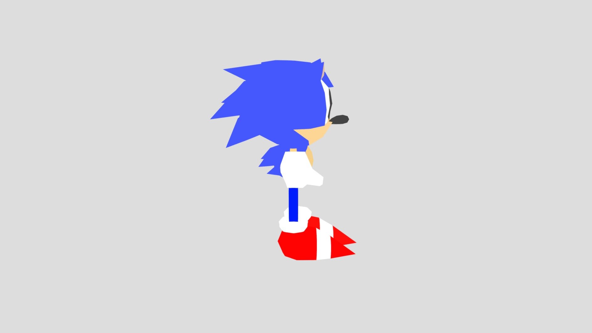 sonic cartoon - Download Free 3D model by vale 3d models low poly ...