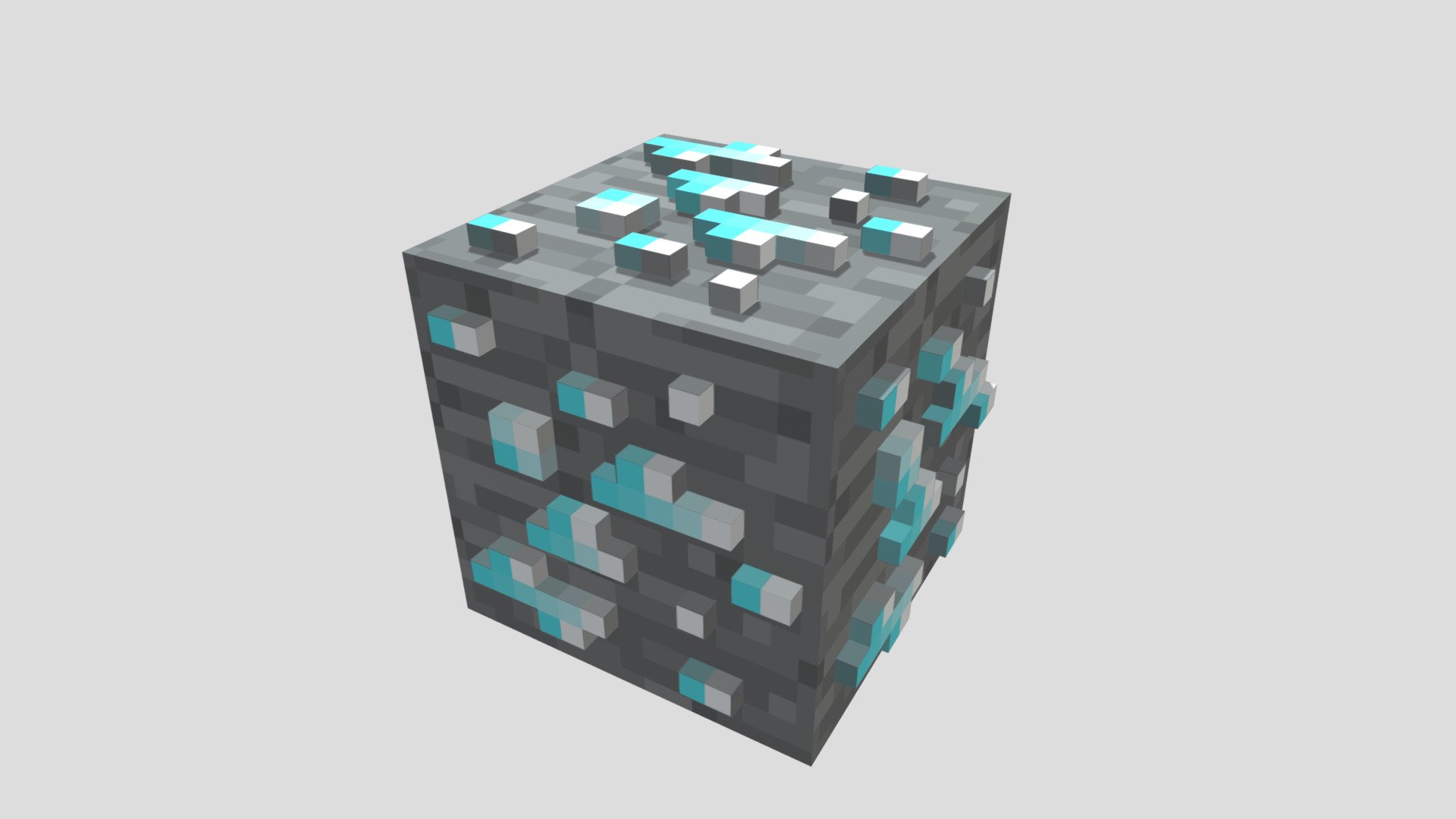diamond ore - Download Free 3D model by davidx9 [fc465ae] - Sketchfab