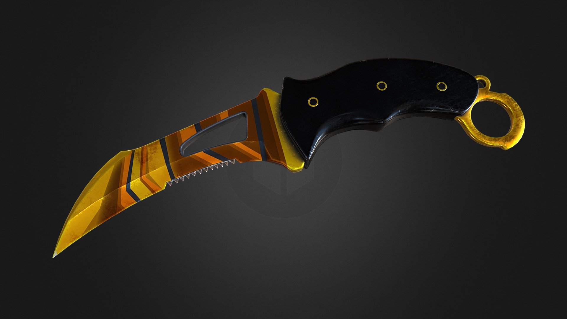 REAPER KNIFE | EGYPT STRIPES by @instinctcsgo - 3D model by vdhun94 ...