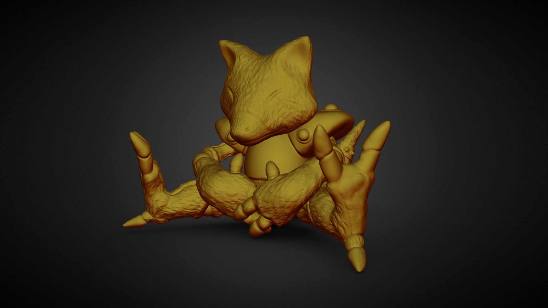 Abra Pose Sitting - Buy Royalty Free 3D model by paburoviii [fc488b0 ...