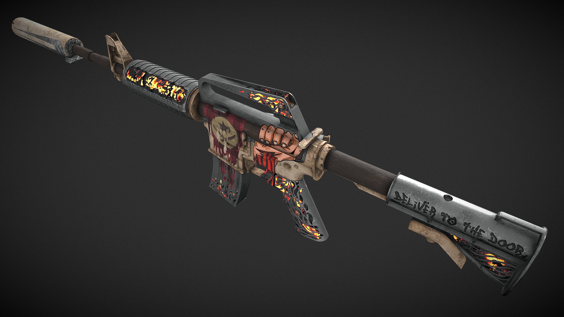 M4A1-S | Enemy package - 3D model by chipsi9 [fc496bb] - Sketchfab