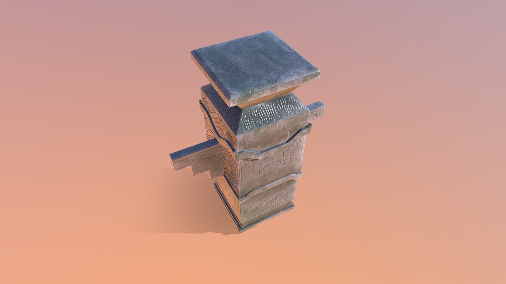 aztec statue - 3D model by aly_sssa [fc4ae52] - Sketchfab