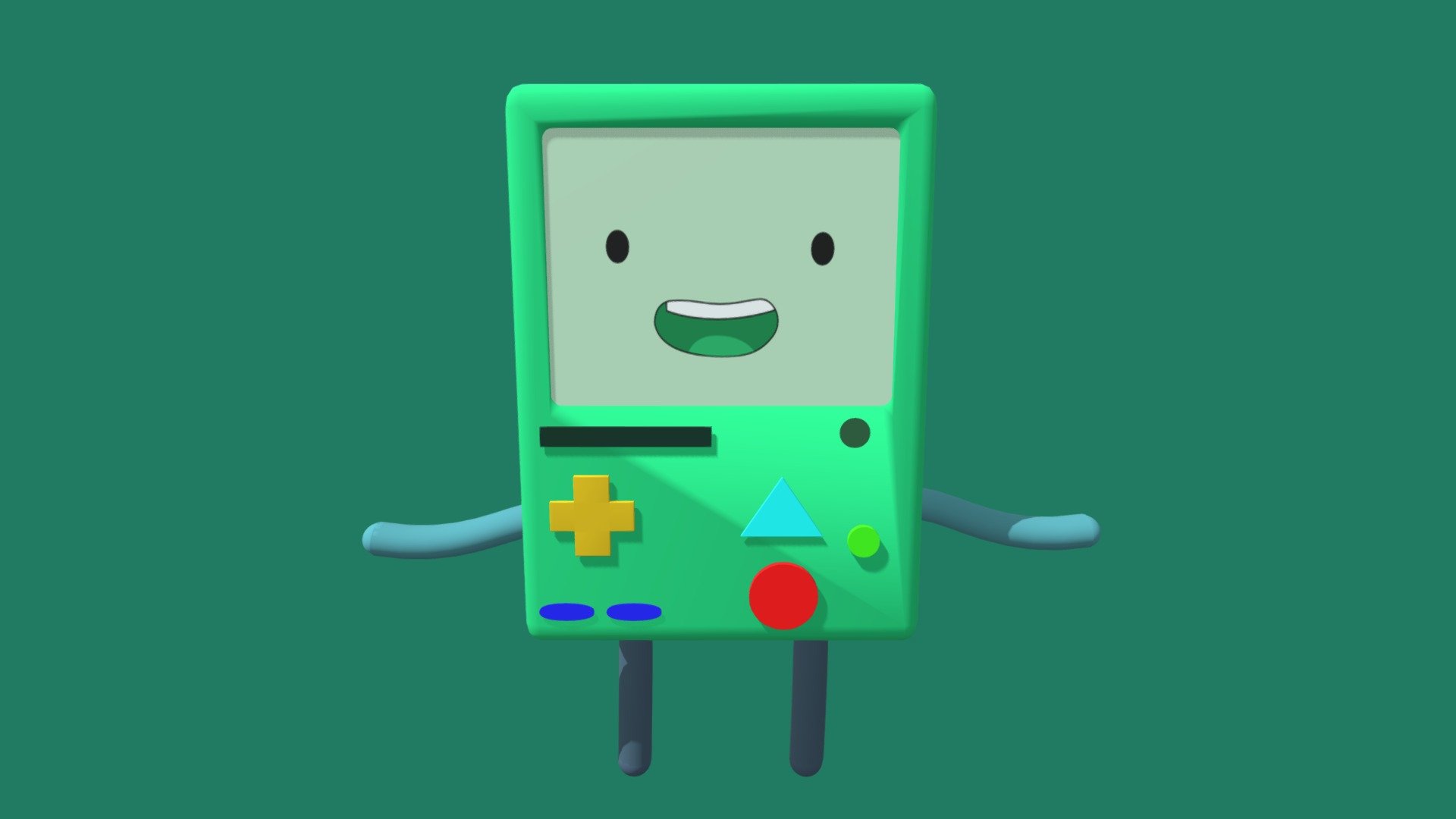 Adventure Time : BMO - 3D model by AwesomeAmbz [fc4cc7d] - Sketchfab