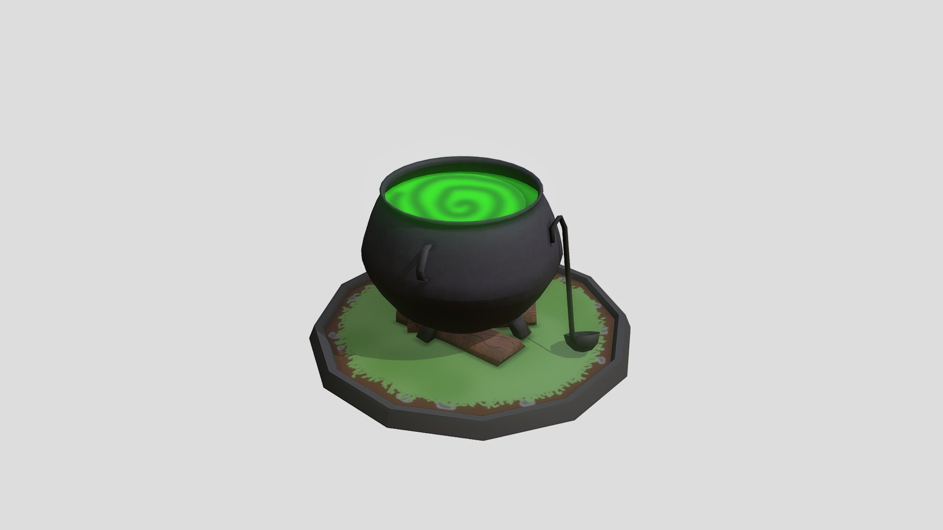 Low Poly Cauldron - 3D model by Daniel Connell (@DanielC23) [fc4e638 ...