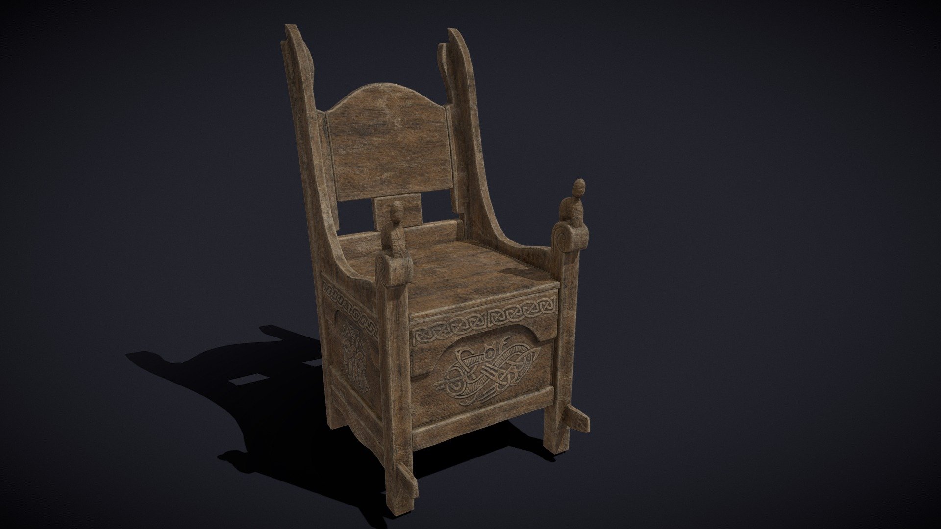 Medieval_Designed_Chair - Buy Royalty Free 3D model by ...