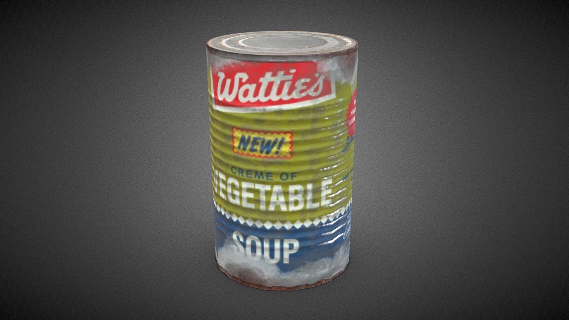 Old Soup Can - 3D model by lj74nz [fc51cd7] - Sketchfab
